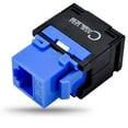 RJ45 Cat6 Keystone Jack 50-Pack 180° Horizontal UTP Ethernet Toolless Keystone Jacks Blue ...