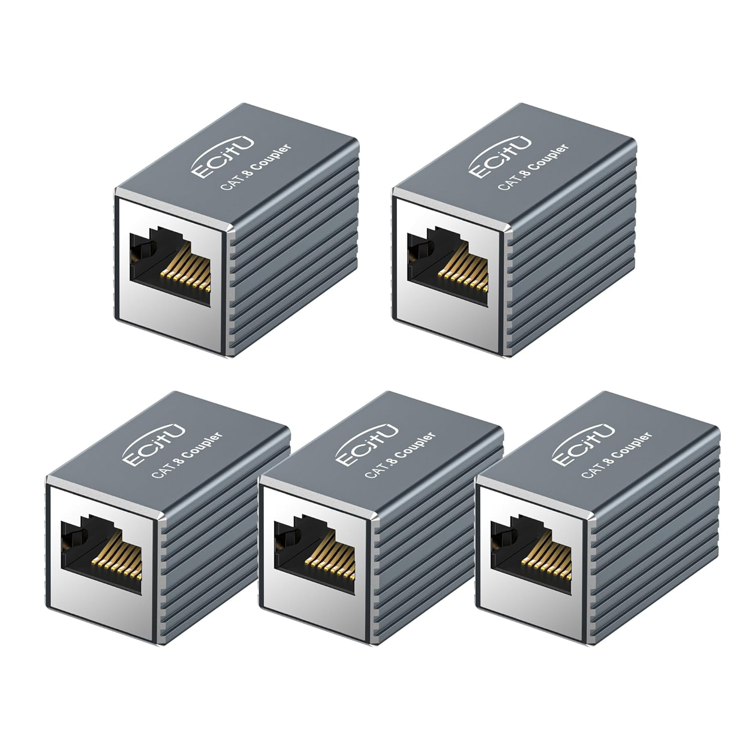 RJ45 Coupler, 5 Pack Ethernet Adapters Female to Female, Ethernet Cable ...