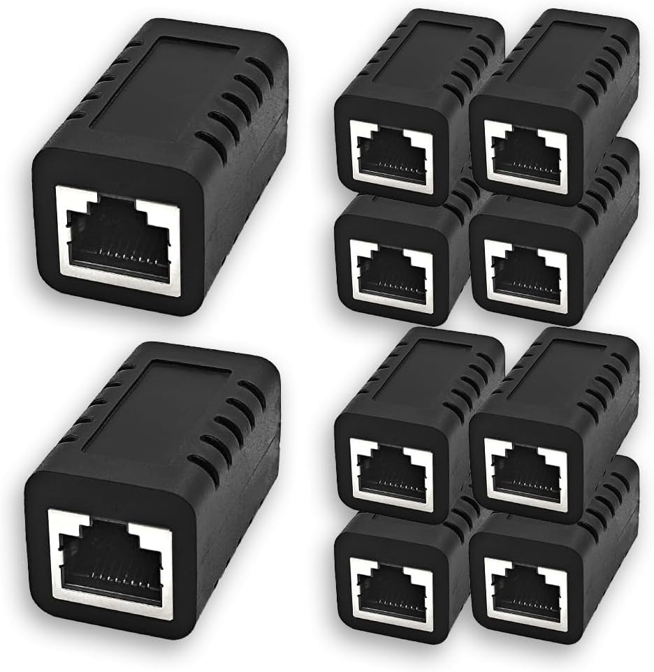 RJ45 Coupler Ethernet Cable Extender Female to Female Connector Cat7 ...