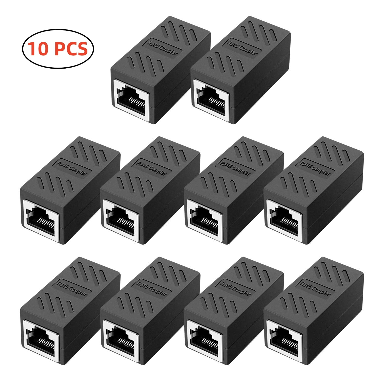 RJ45 Coupler,Ethernet Coupler,Cat6 Coupler 10 Pack in Line Coupler for ...