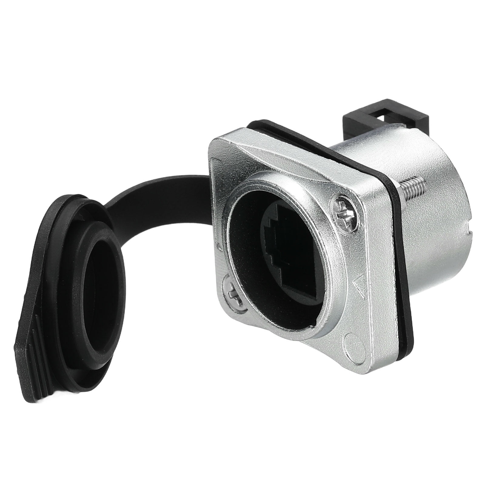 RJ45 Curved Angle Panel Mount Coupler, Female Ethernet LAN Cable ...
