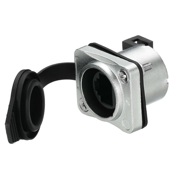 RJ45 Curved Angle Panel Mount Coupler, Female Ethernet LAN Cable ...