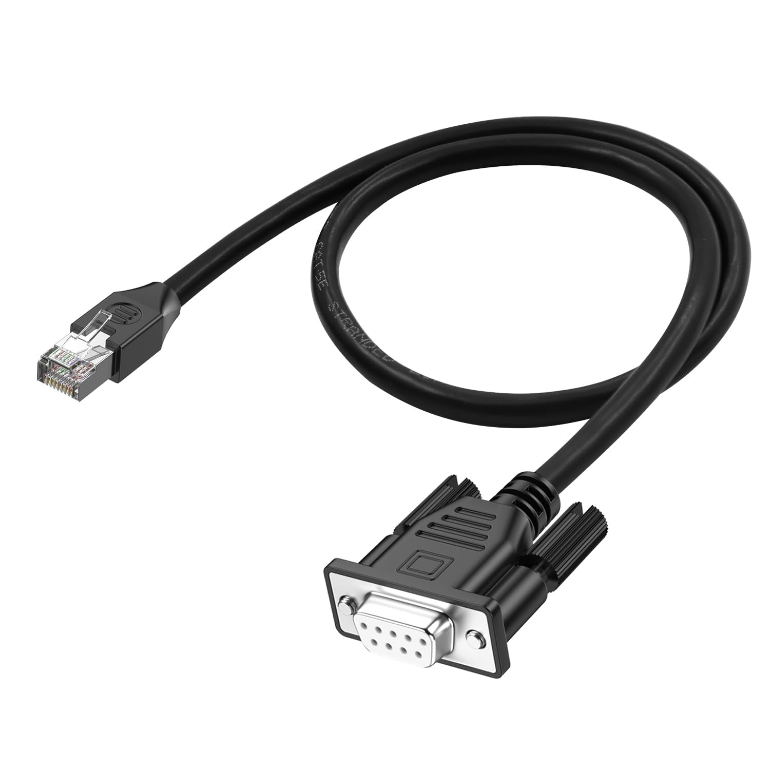RJ45 to DB9 Cable RJ45 Male to DB9 9-Pin Female RS232 Serial Port Cat5 ...