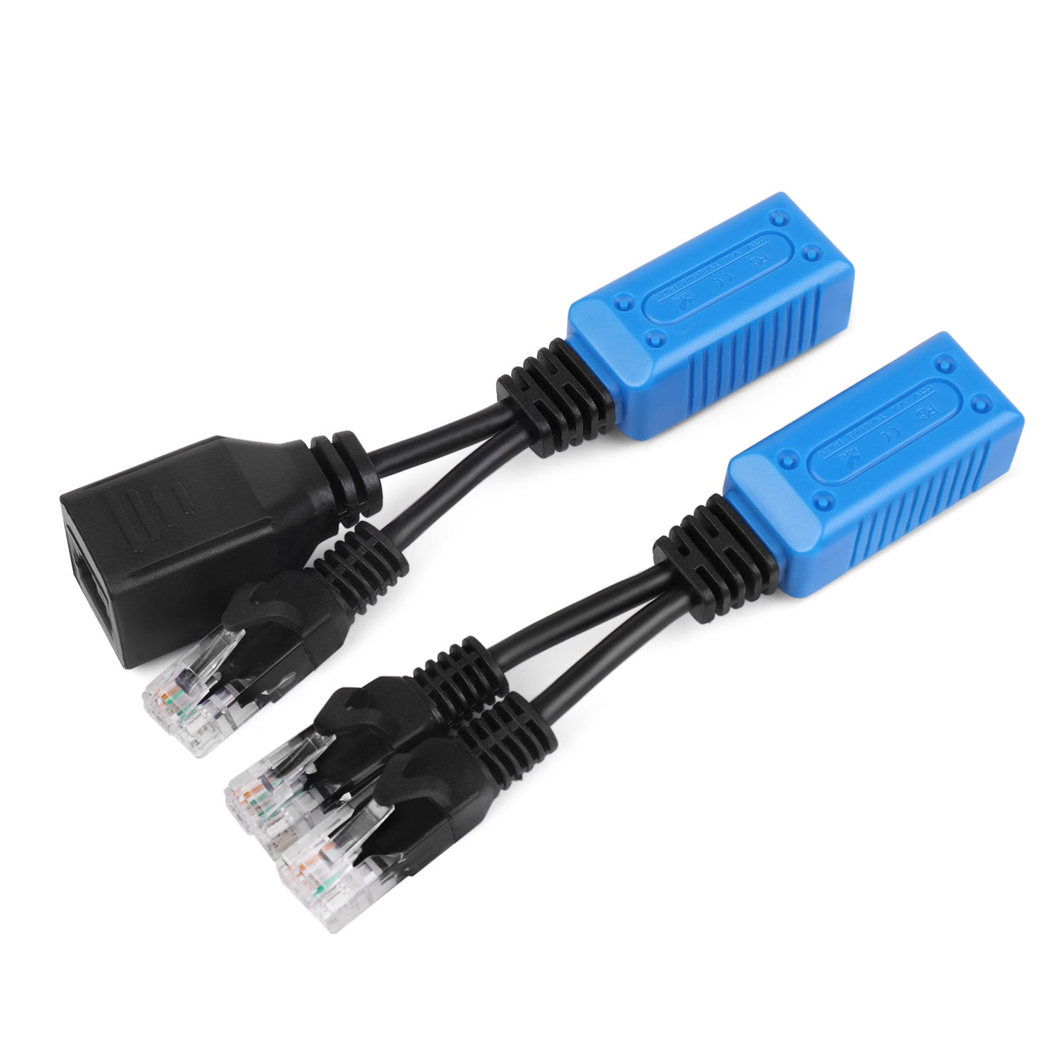 RJ45 Ethernet Cable Combiner/Splitter Kit (1 Pair), 2 Male to 1 Female ...