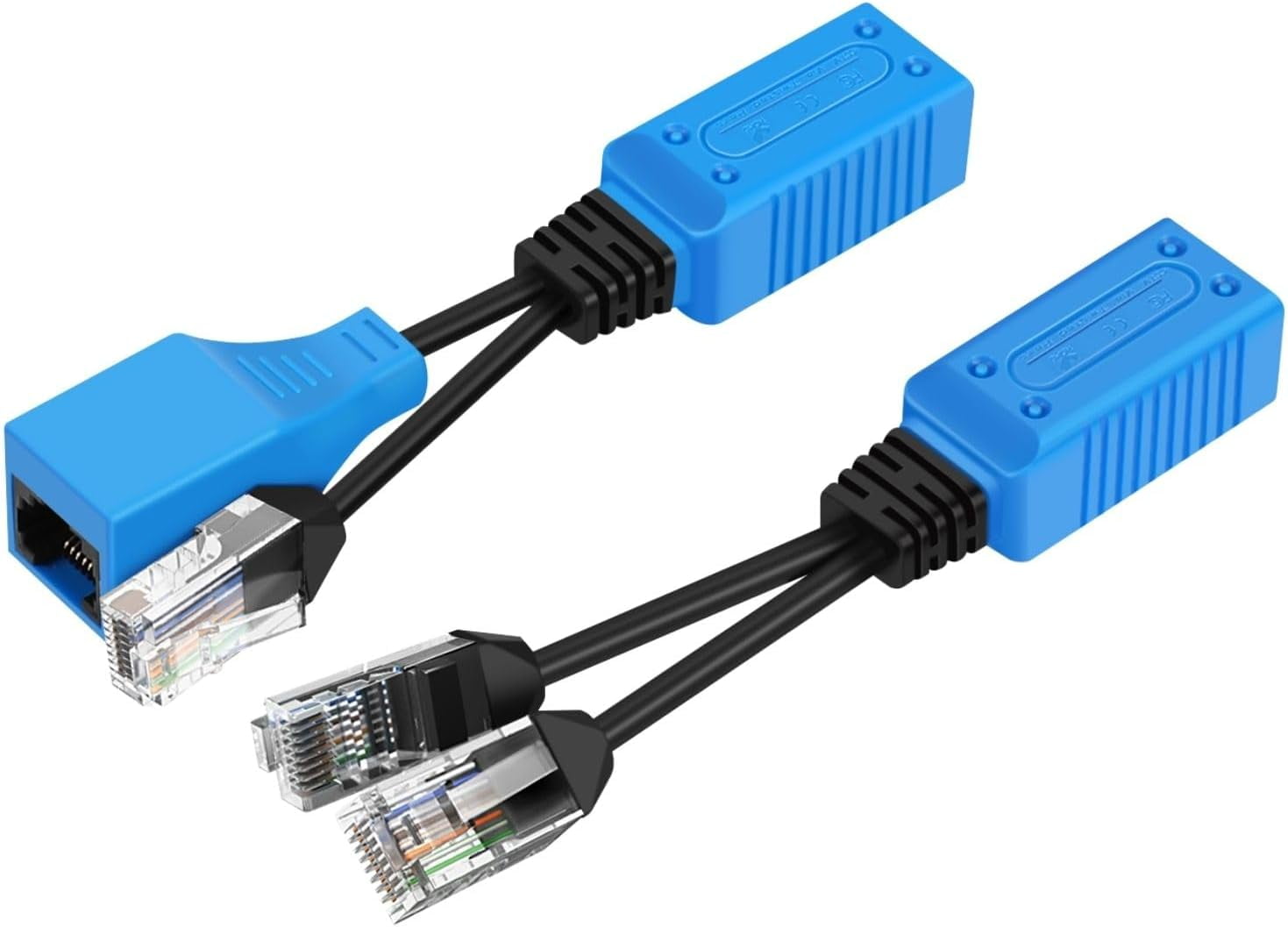 RJ45 Ethernet Cable Combiner/Splitter Kit (1 Pair), 2 Male to 1 Female ...