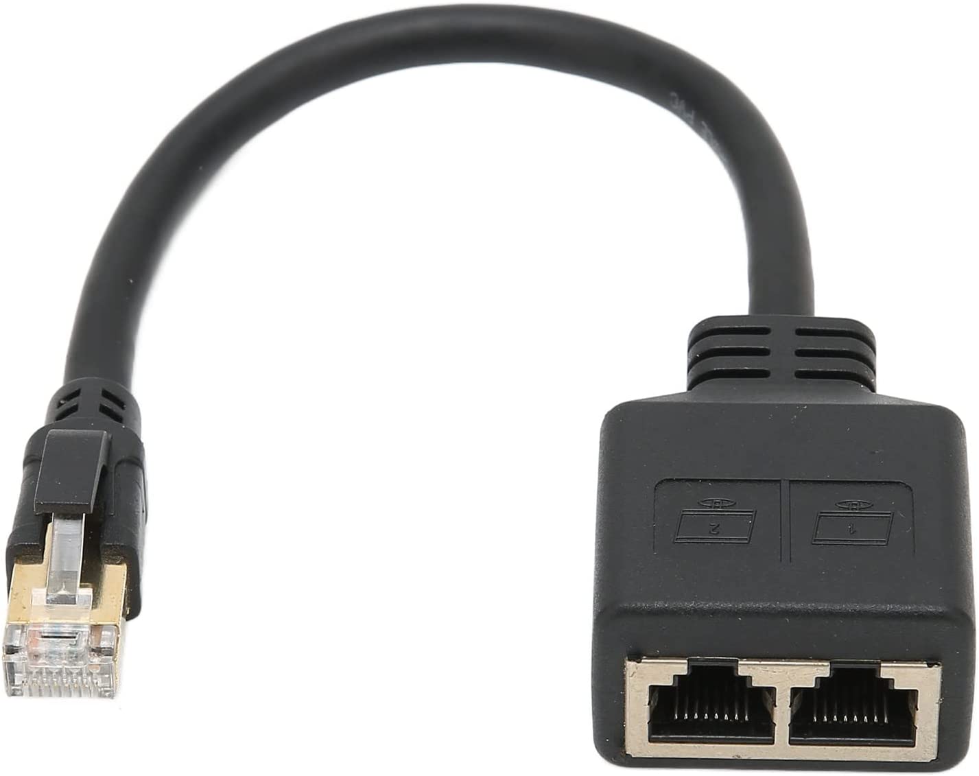 RJ45 Ethernet Splitter Cable, RJ45 1 Male to 2 Female Network Splitter ...