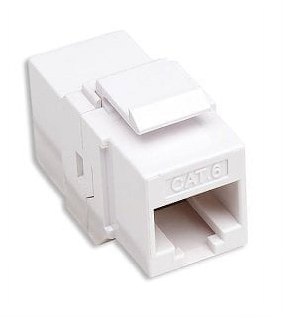 RJ45 Female to Female UTP CAT.6 Keystone Coupler, White - 100 PACK ...