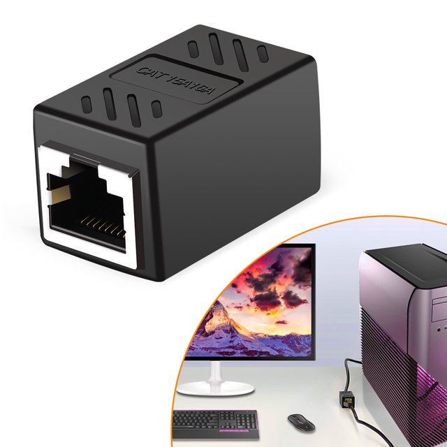 Rj45 Inline Coupler Cat7 Cat6 Cat5e Ethernet Cable Adapter Female To