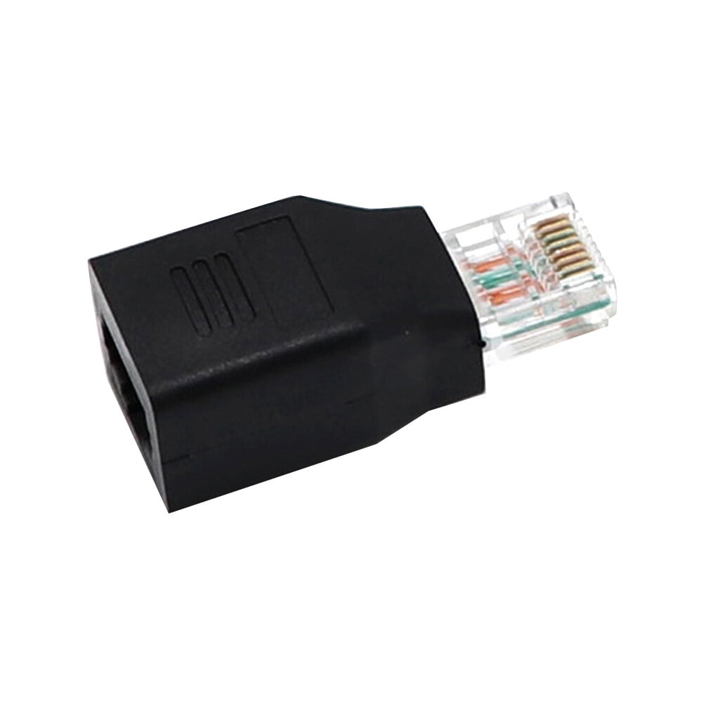 RJ45 Male to Female Adapter Network Cable LAN Crimp Connectors Ends ...