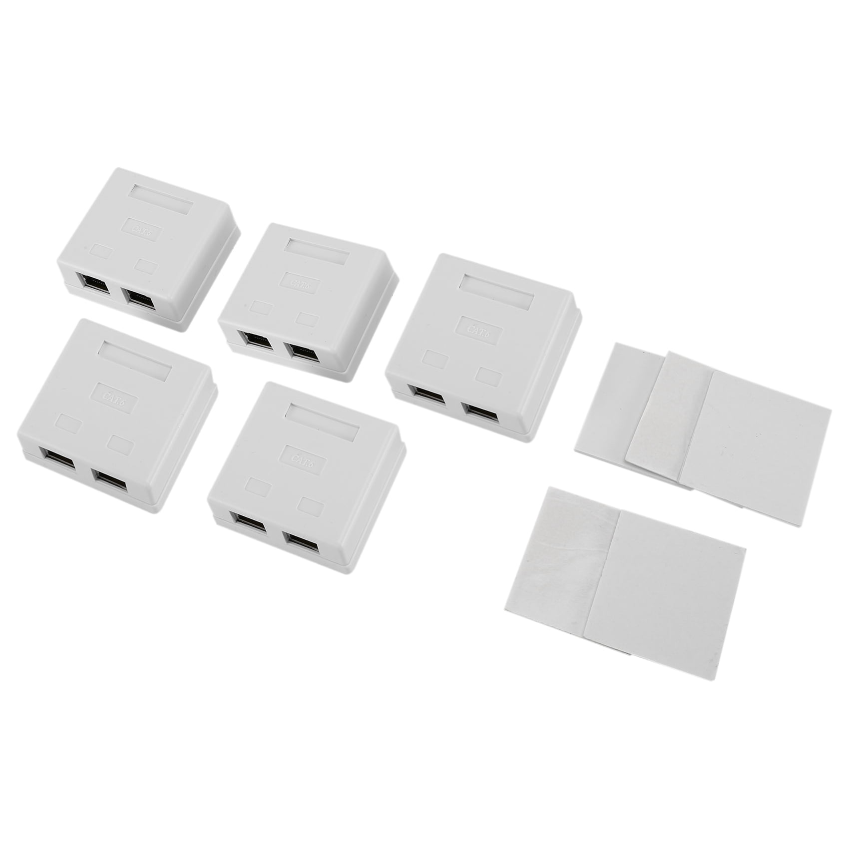 RJ45 Network Socket - Shielded Mounted Double Wall with CAT6A Ethernet ...