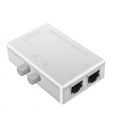 RJ45 Network Switch 2 Port LAN Ethernet Box Switcher Splitter Dual Way ...