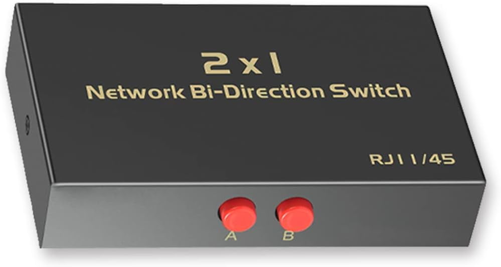RJ45 Network Switch Selector 2 in 1 Out or 1 in 2 Out, Ethernet Switch ...