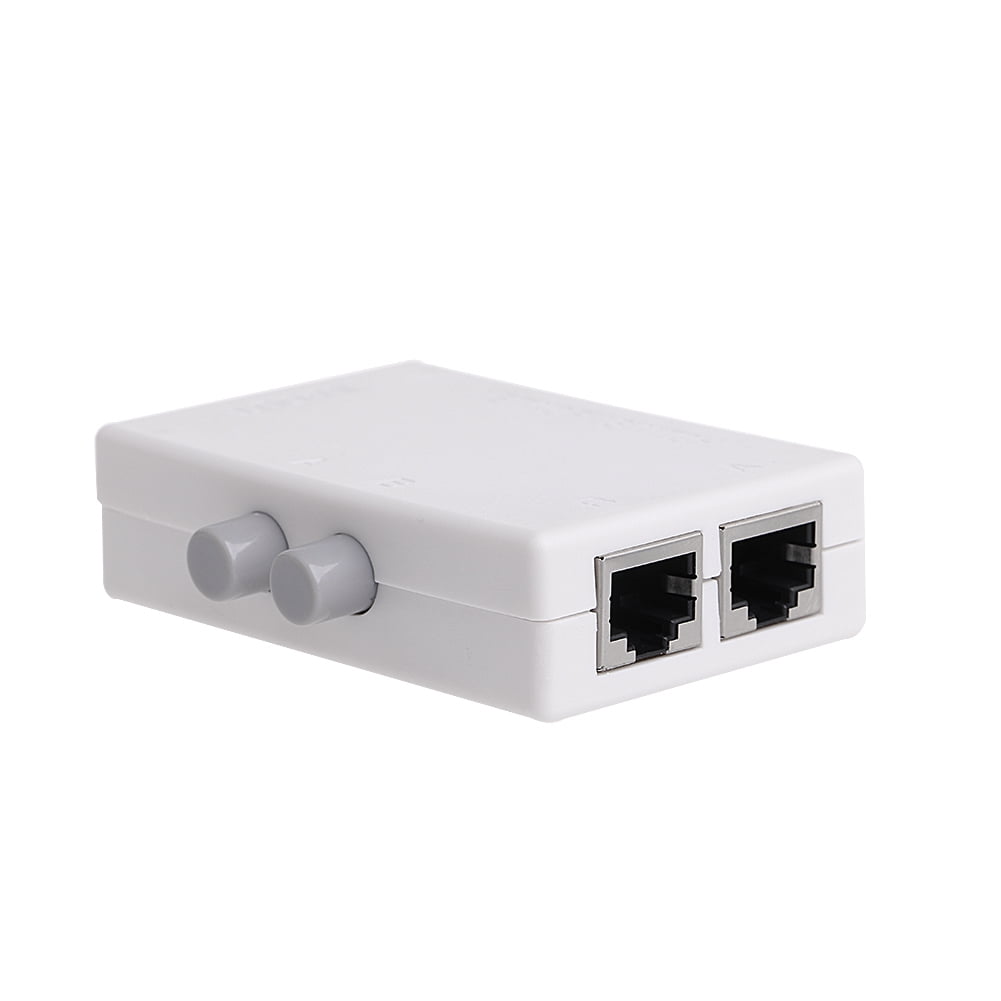 RJ45 Network Switch Selector 2x1/1x2, 2 Port Network Hub 2 Ports ...