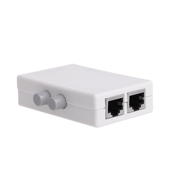 RJ45 Network Switch Selector 2x1/1x2, 2 Port Network Hub 2 Ports ...