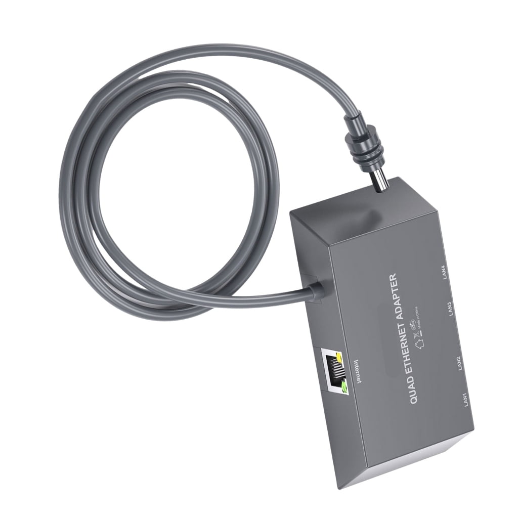 RJ45 Networking Extender Supports 4 Devices Simultaneous Gigabit Data ...