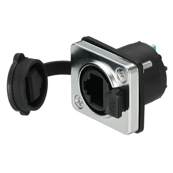 RJ45 with PCB Board Panel Mount Coupler, Female Ethernet LAN Cable ...