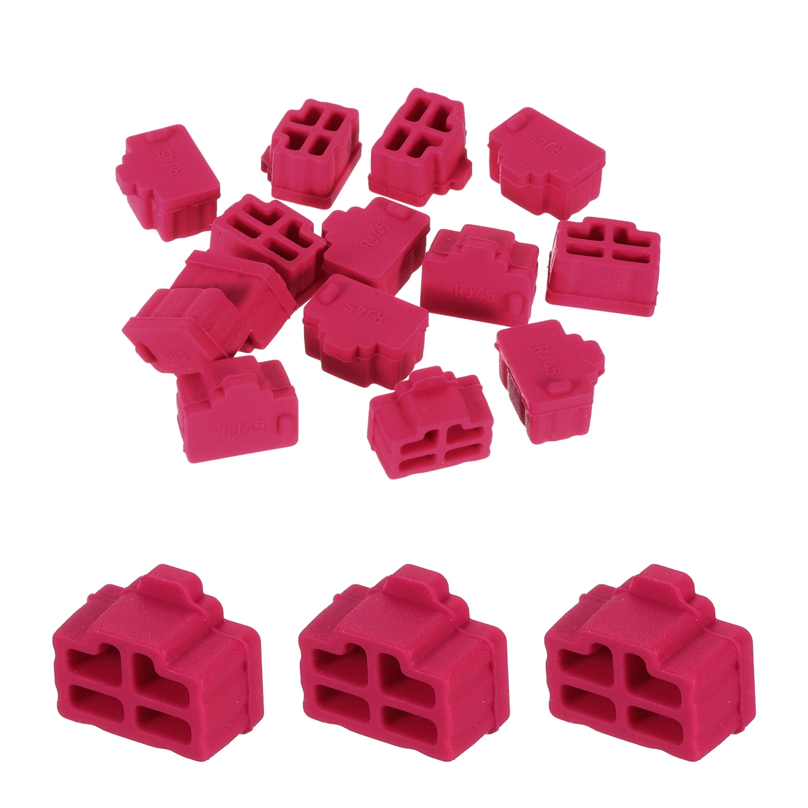 RJ45 Port Duct Covers Caps Port Silicone Plugs Protector for RJ45 ...