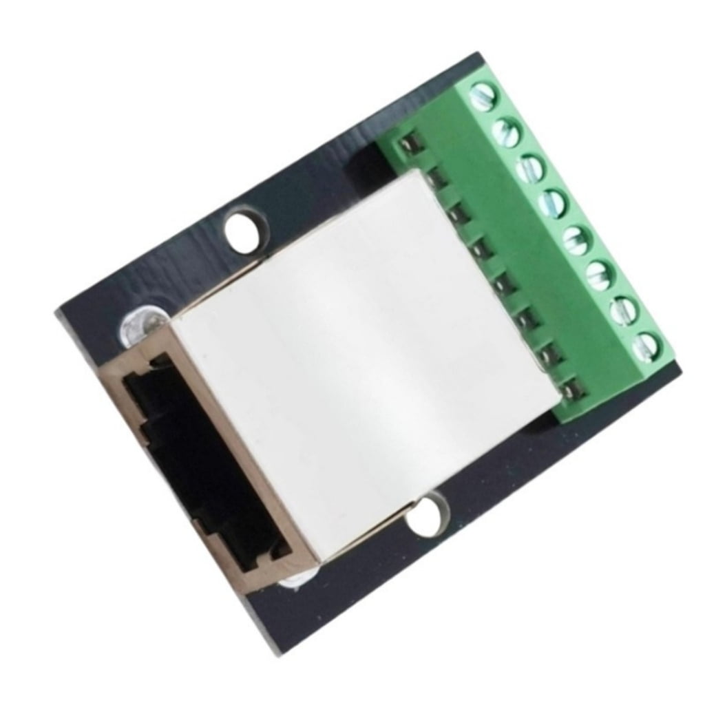 RJ45 Port Shielded Pitching Terminal Block 2.54mm Spacing 8Pin Screw ...