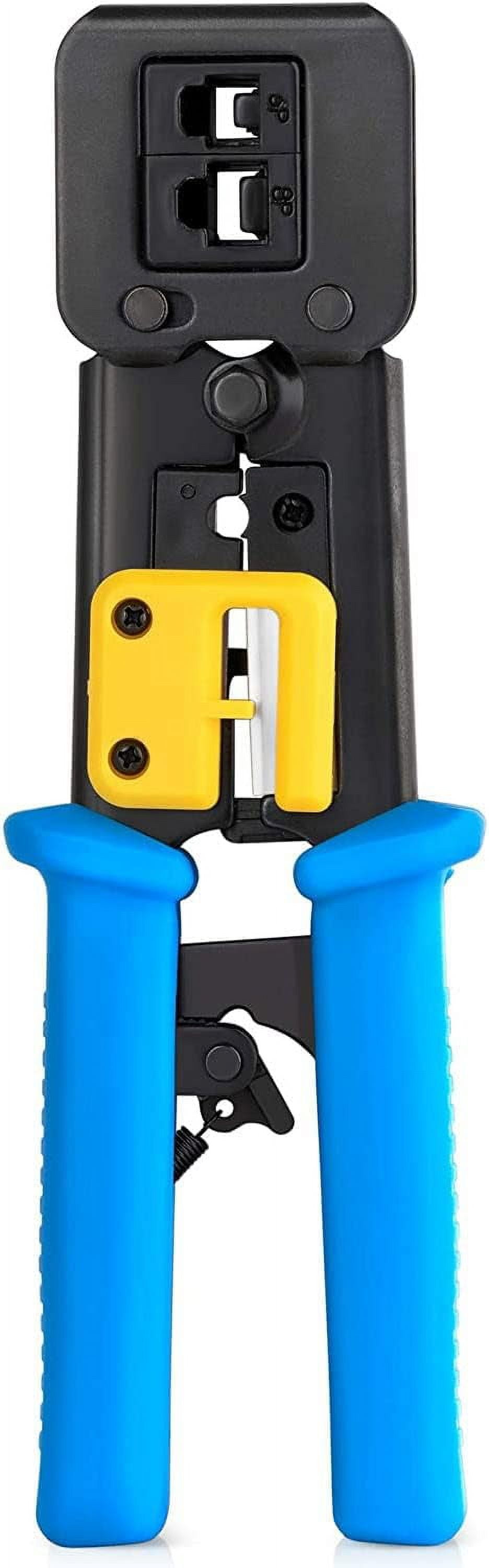 RJ45 / RJ11 Professional Termination Ratcheting Crimping Tool and ...