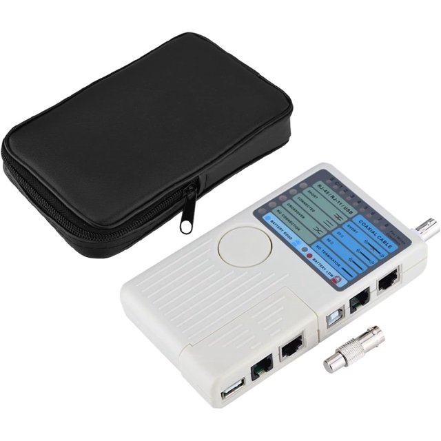 RJ45 / RJ11 / USB/BNC LAN Remote Network Cable Tester Cable Detector ...