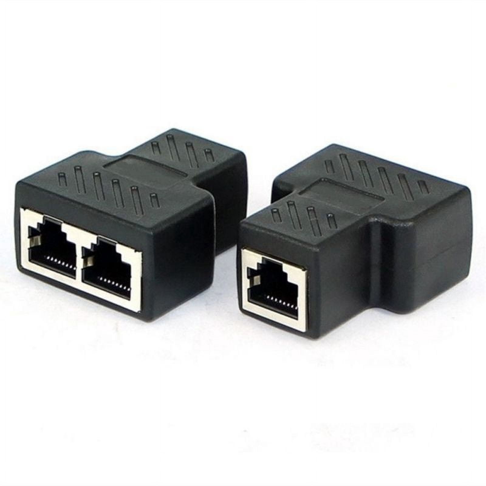RJ45 Splitter 1 to 2 Adapter, RJ45 Splitter Network Adapter 1 Female to ...