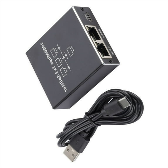RJ45 Splitter 1 to 2/1 to 3/1 to 4 Ethernet Splitter 1000Mbps ...