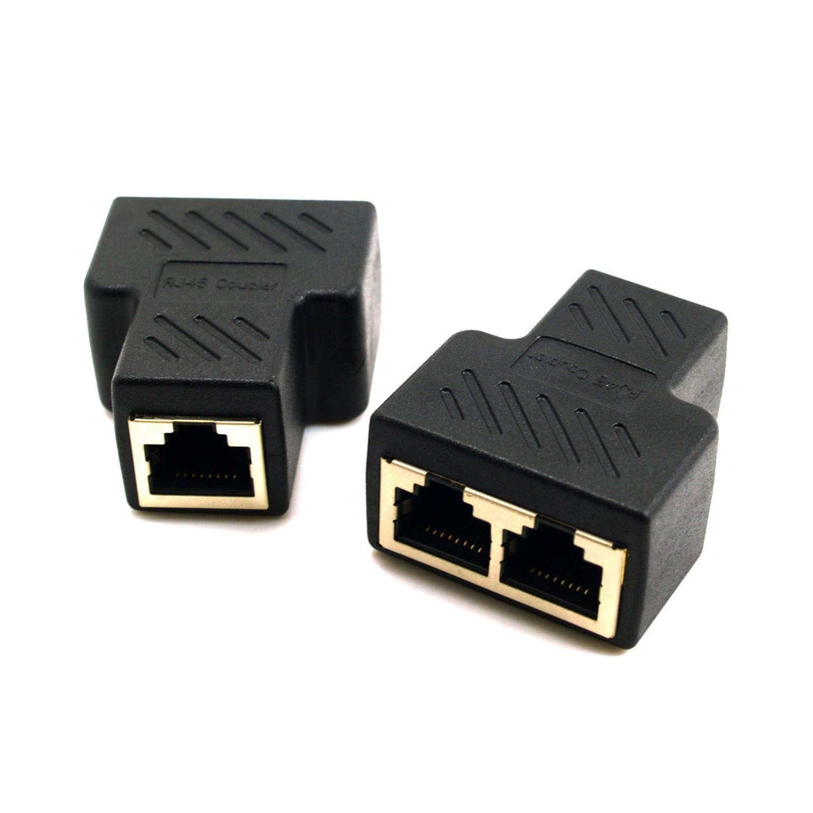 RJ45 Splitter Adapter 1 To 2 Network Connector Three Head Network Cable ...