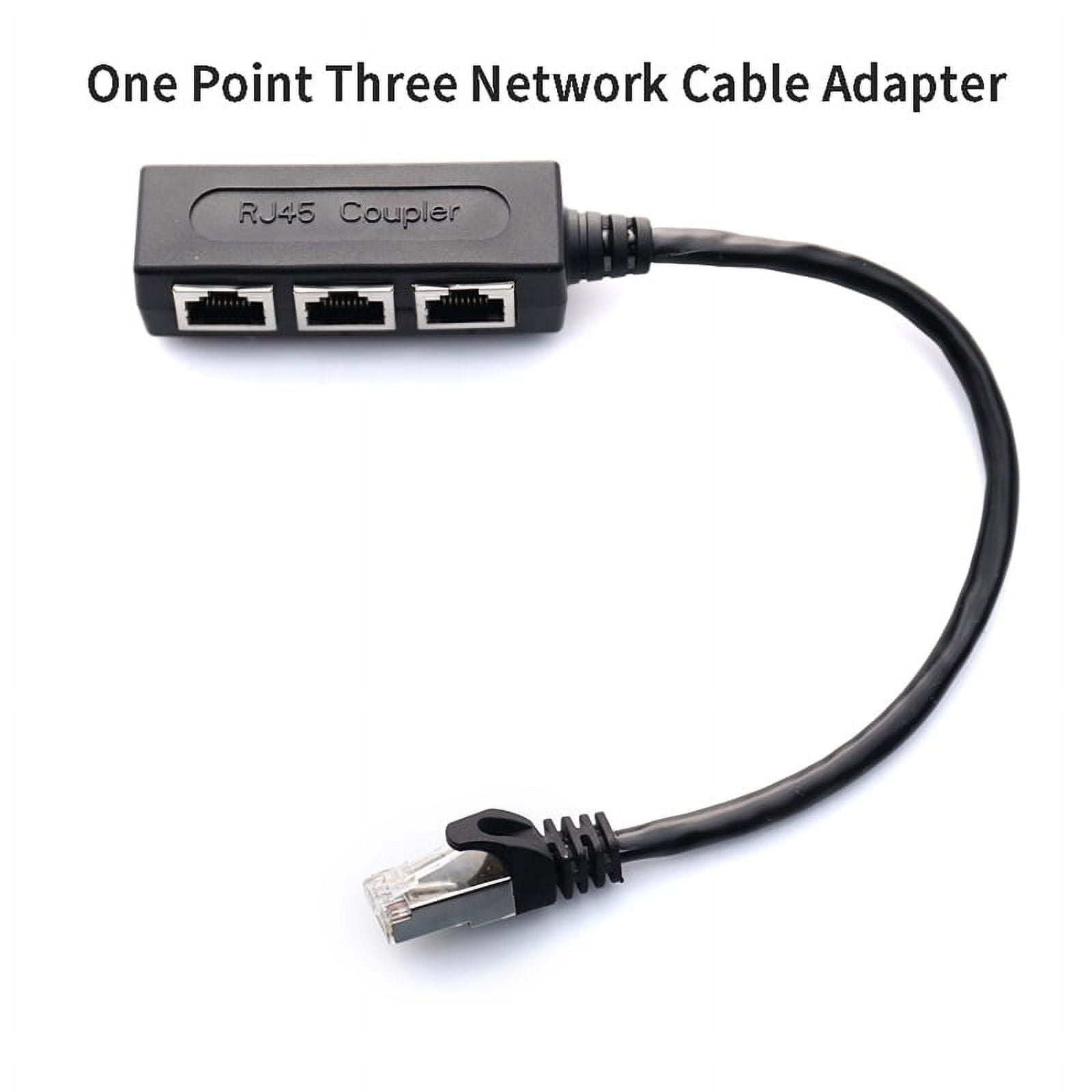 RJ45 Splitter LAN Ethernet Network RJ45 Connector Splitter Adapter ...