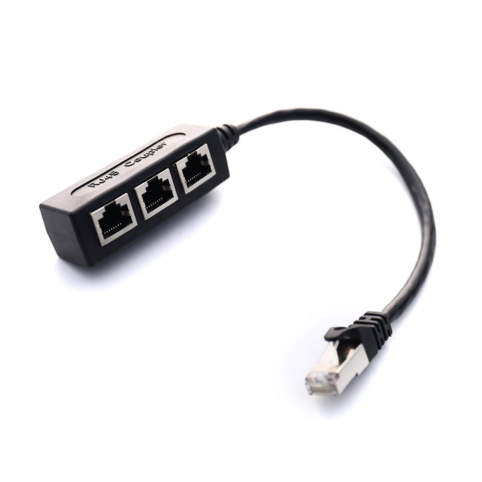 RJ45 Splitter LAN Ethernet Network RJ45 Connector Splitter Adapter ...