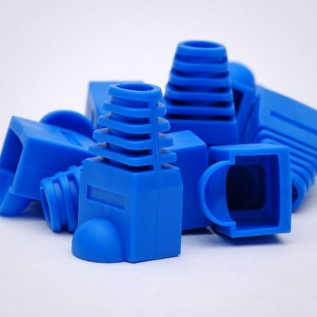 RJ45 Strain Relief Boots - 100 Pack (Blue) By FireFold - Walmart.com
