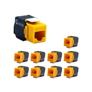 [UL Listed] Cable Matters 25-Pack Cat6 RJ45 Keystone Jack (Cat 6 / Cat6 ...