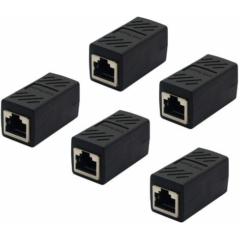 RJ45 coupler, Ethernet cable extension connection to female LAN adapter ...