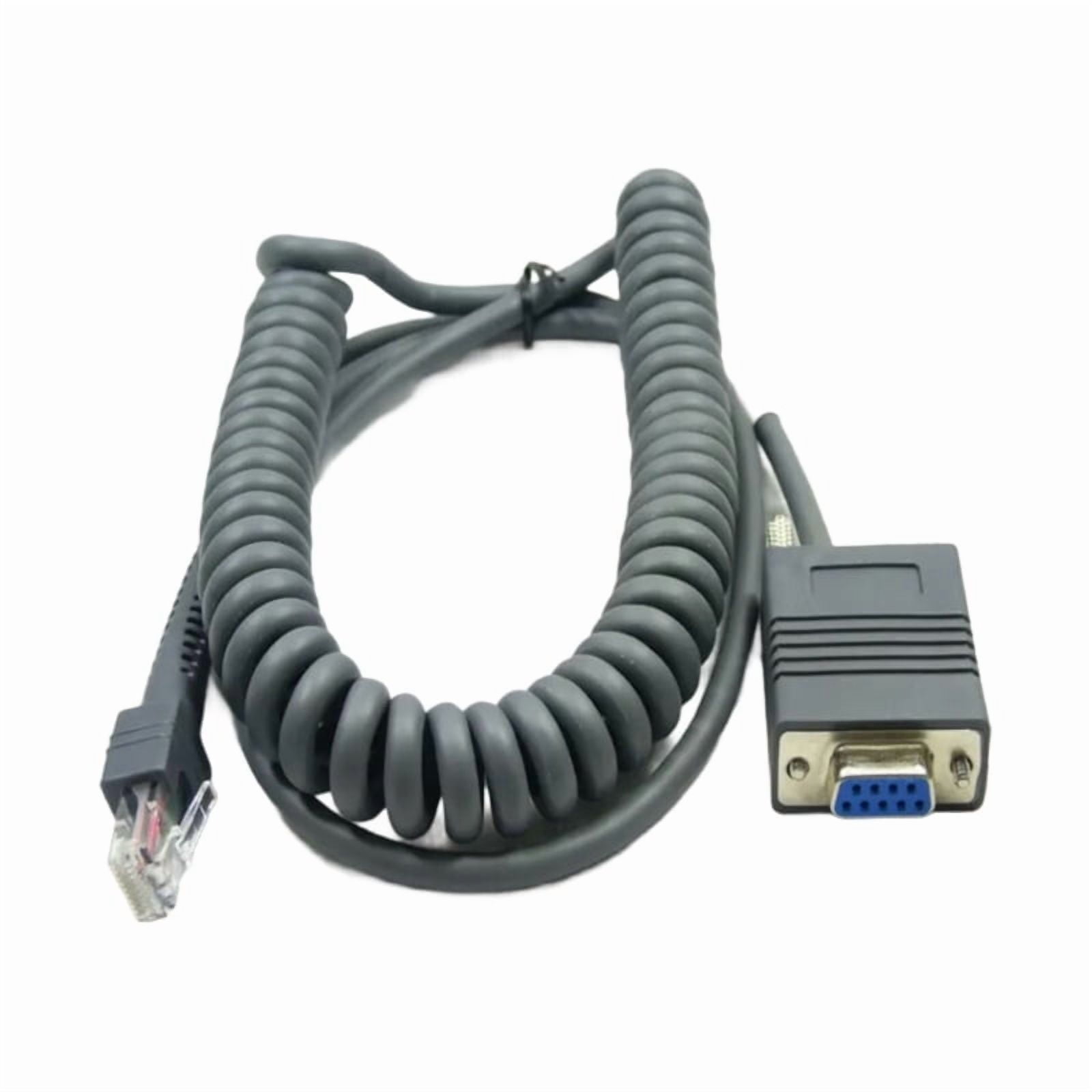 RJ45 to DB9 RS232 Serial Connector Cable Durability For Symbol Barcode ...