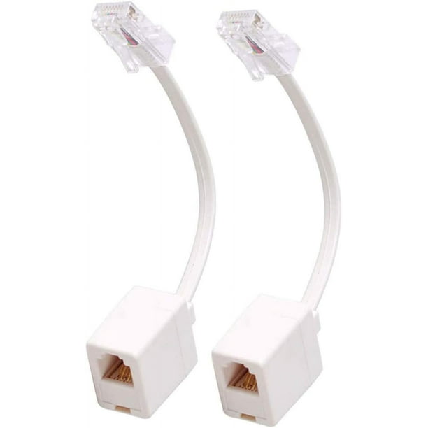 RJ45 to RJ11 Converter Adapter Connector M/F Cable, Telephone RJ11 6P4C ...