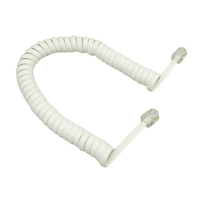 RJ9 Coiled 6 Feet coiled Landline Phone Handset Cable Cord RJ9 4P4C 1 ...