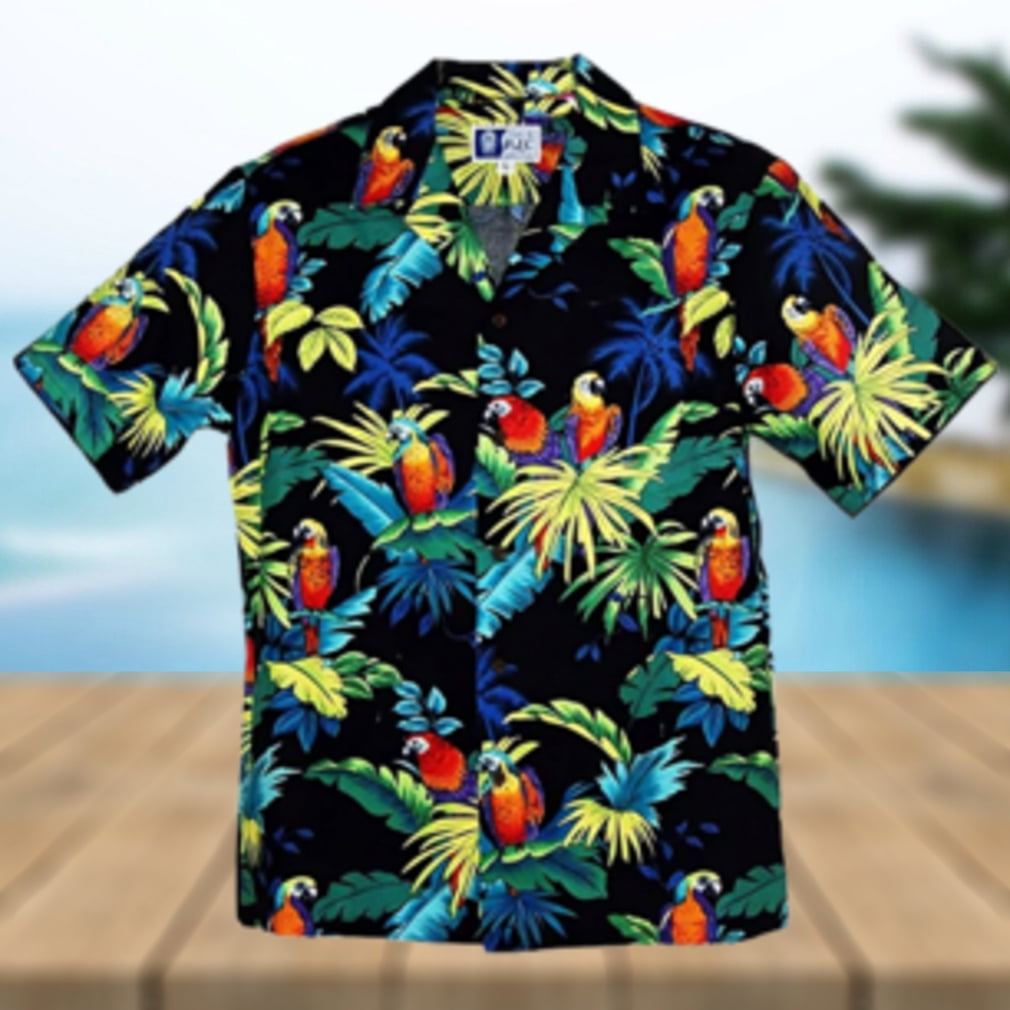 RJC 5X Big Mens Tropical Island Birds Hawaiian Shirt - Walmart.com