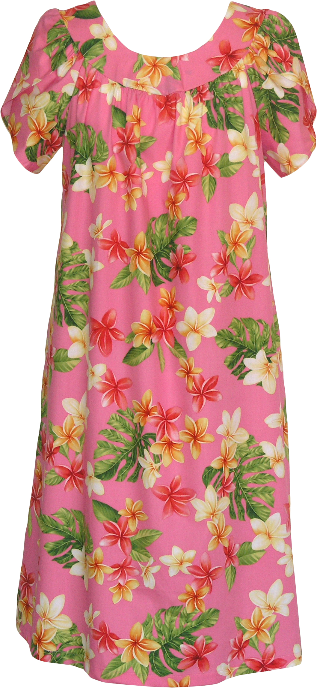 RJC Women's Rainbow Plumeria Muumuu Dress, Pink, 3X Plus - Walmart.com