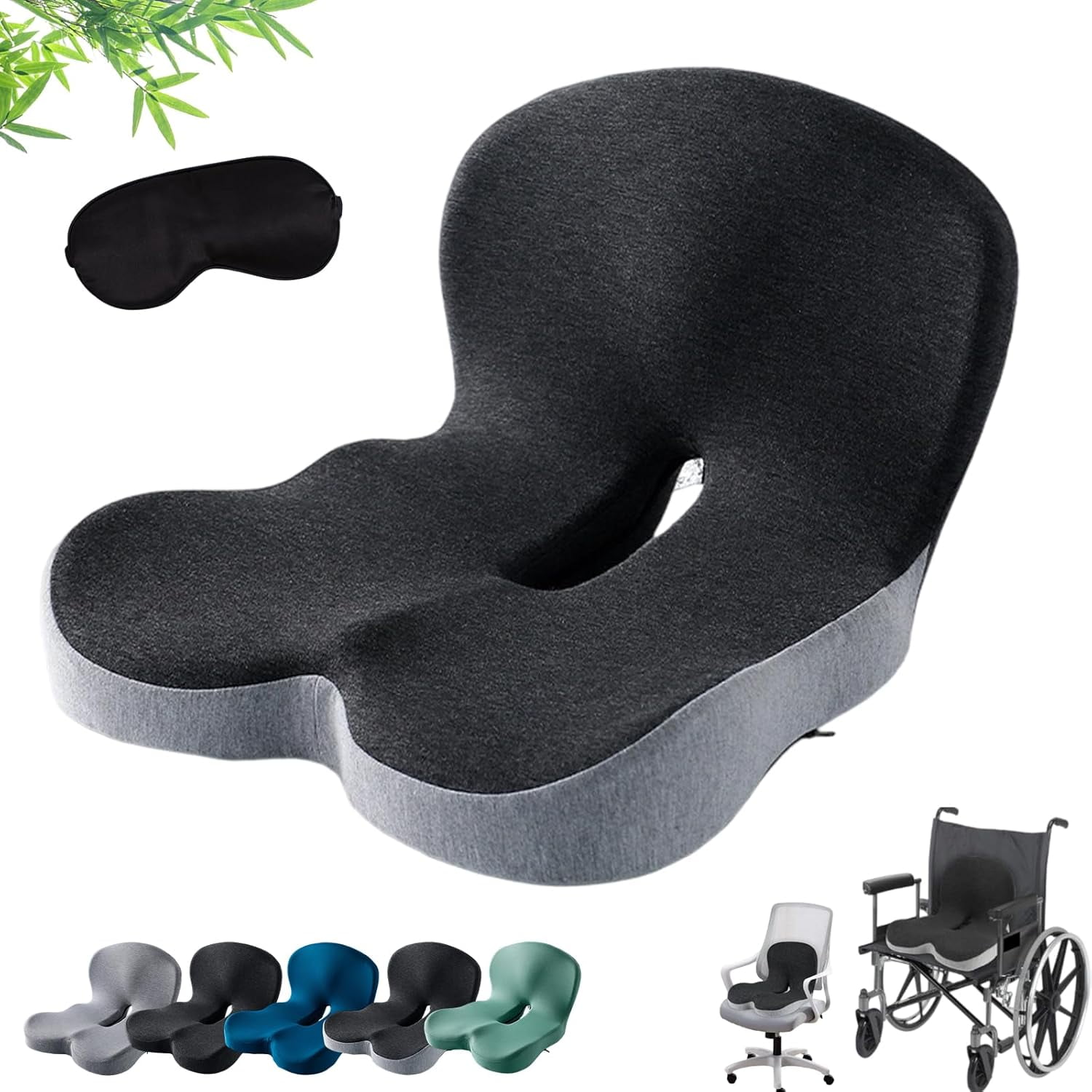 RJDJ Memory Foam L-Shaped Integrated Seat Cushions, Fastshoppingz Seat Cushions, Ease Pelvic ...