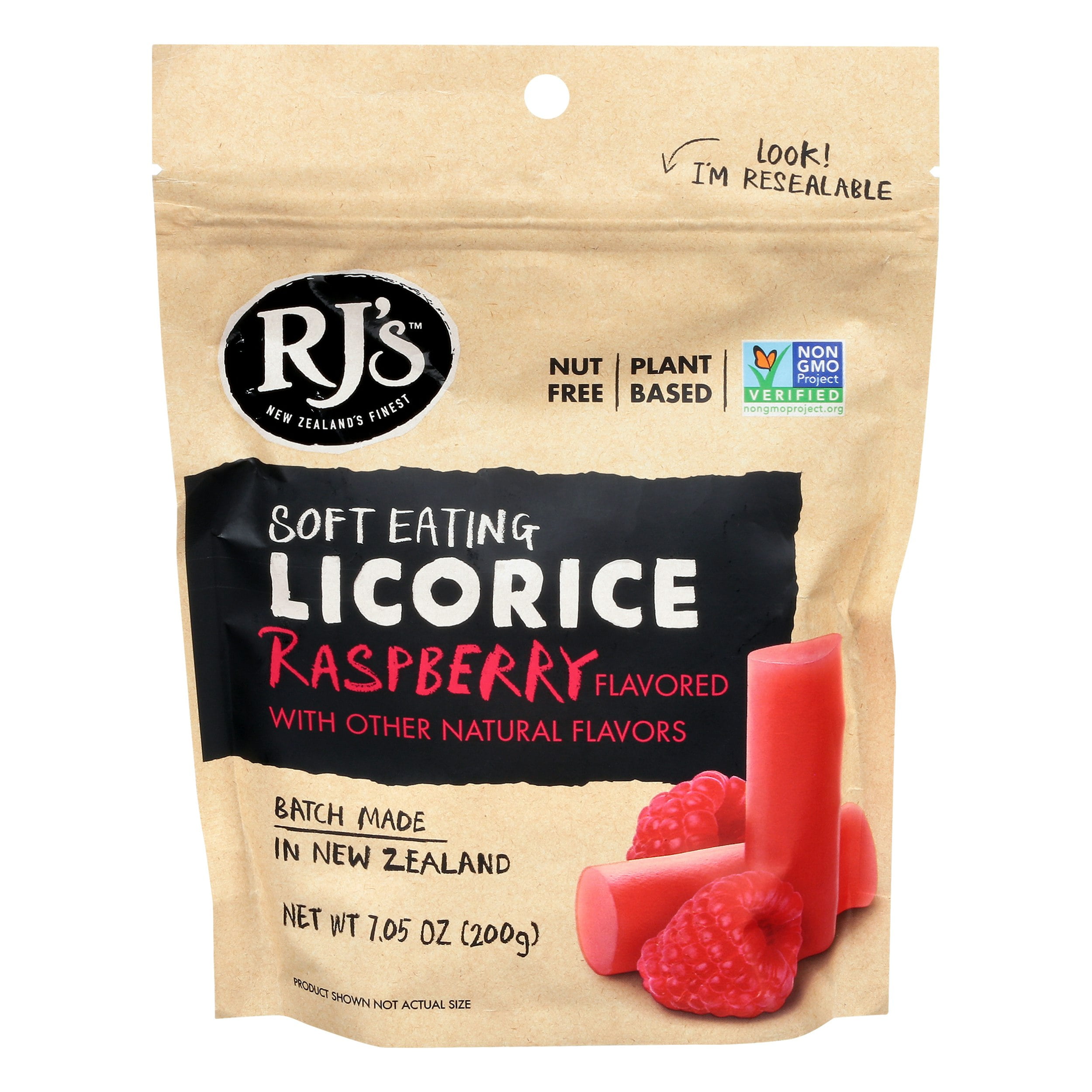 RJS Licorice Raspberry Soft Natural Licorice 7 oz (Pack Of 8) - Walmart.com