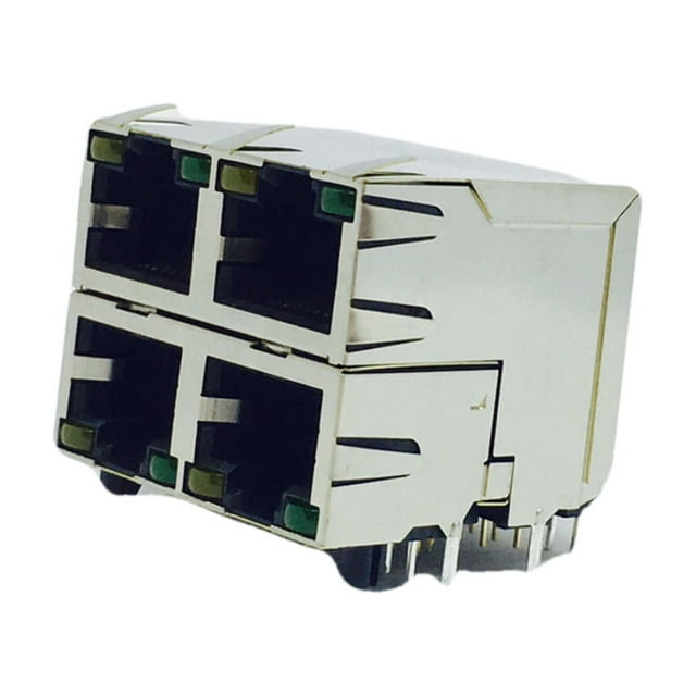 RJSAE-5381-04 Modular Connectors / Ethernet Connectors STACKED MOD ...