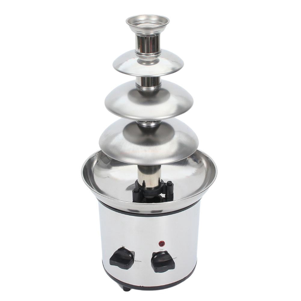 RJSQAQE 4 Tier Electric Chocolate Fondue Fountain Machine for Parties ...