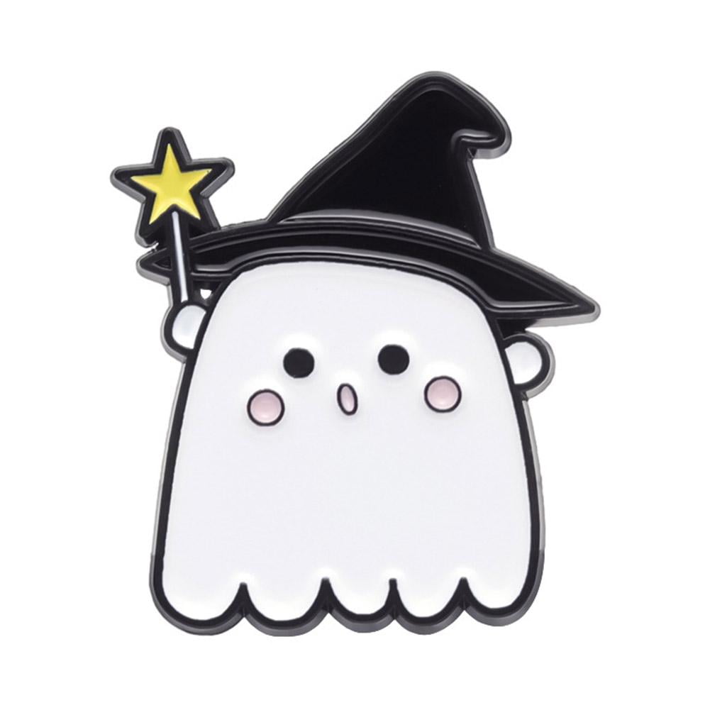 RJSQAQE Hallown Pins,Ghost Pin Enamel Pins Cute Cartoon Brooch Ghost ...