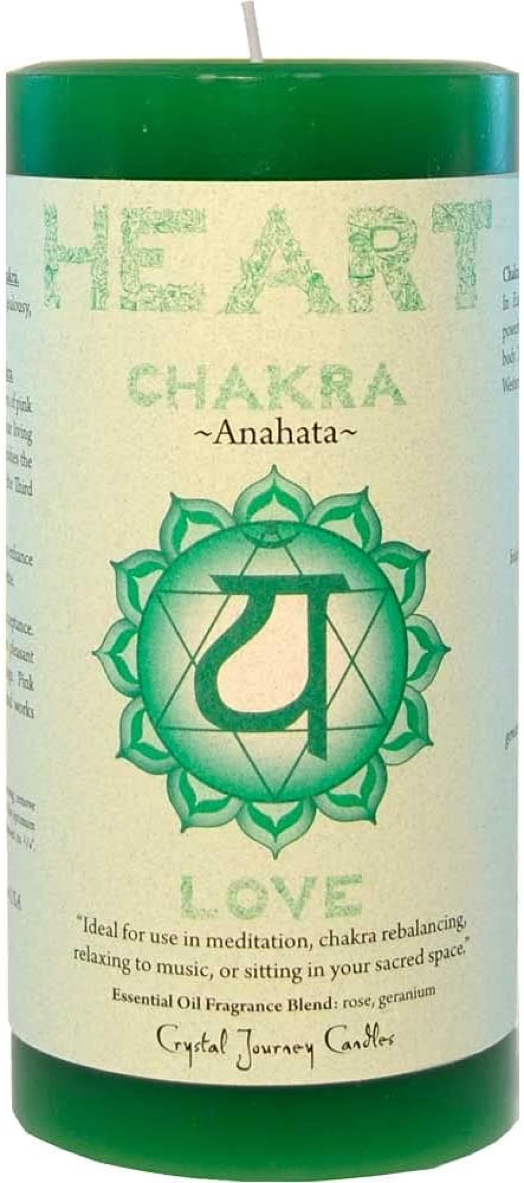 RJTZ 3"x6" Pillar Chakra Candles Bundle of 3 (Heart Chakra, Crown Chakra, Third Eye Chakra ...