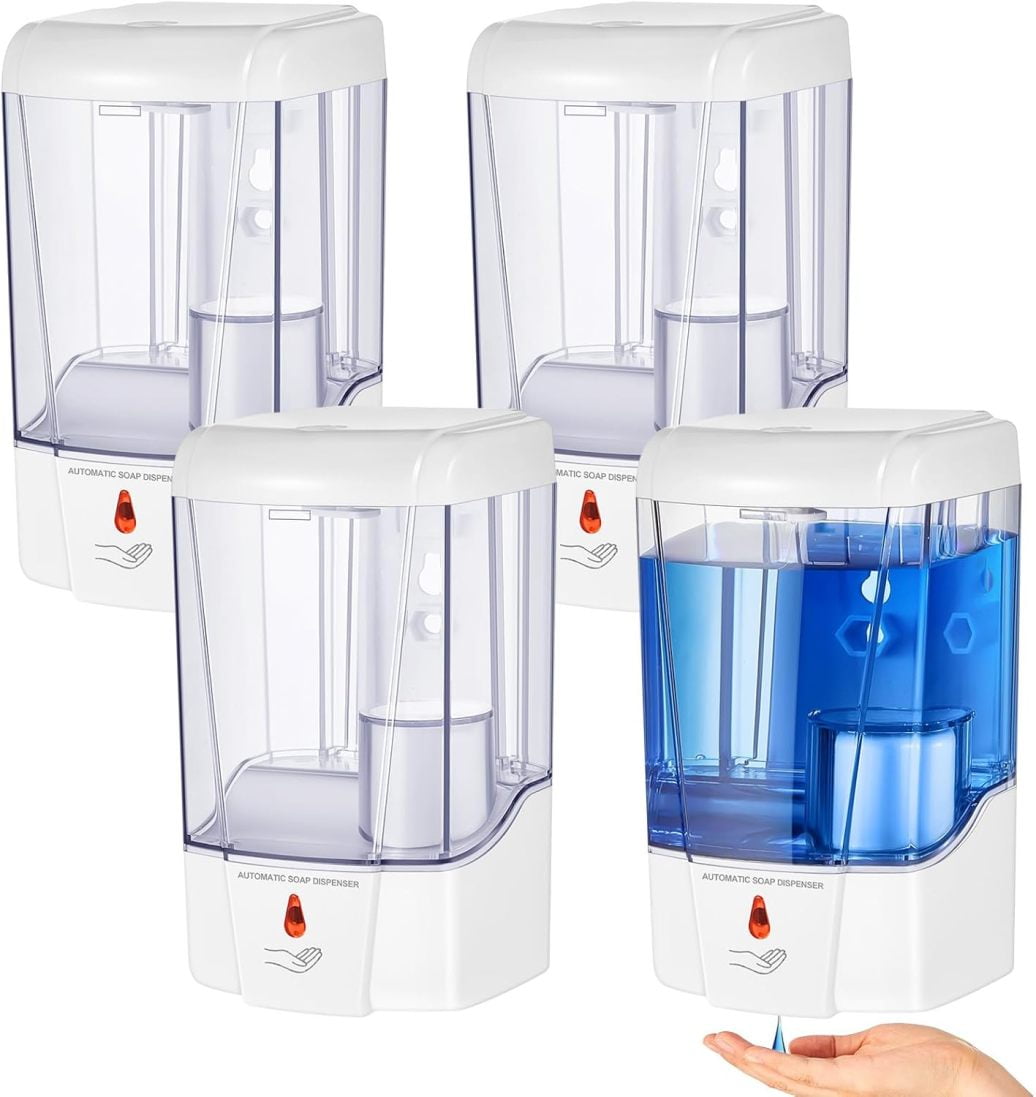 RJTZ 4 Pcs Automatic Soap Dispenser Touchless Sensor Hand Sanitizer ...