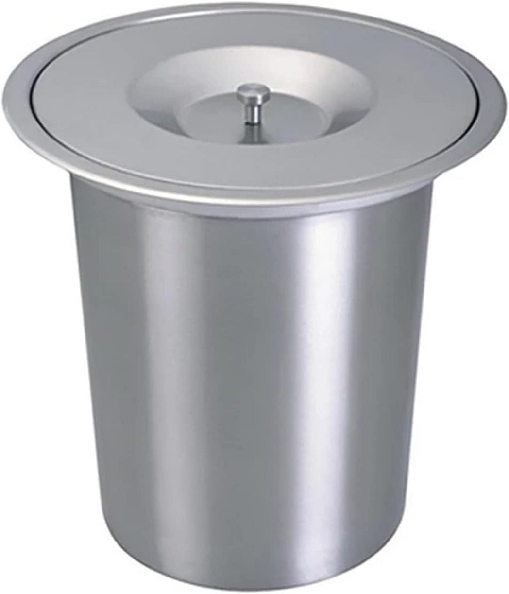 RJTZ 8L Kitchen Cabinet Countertop Built-in Stainless Steel Trash Can ...