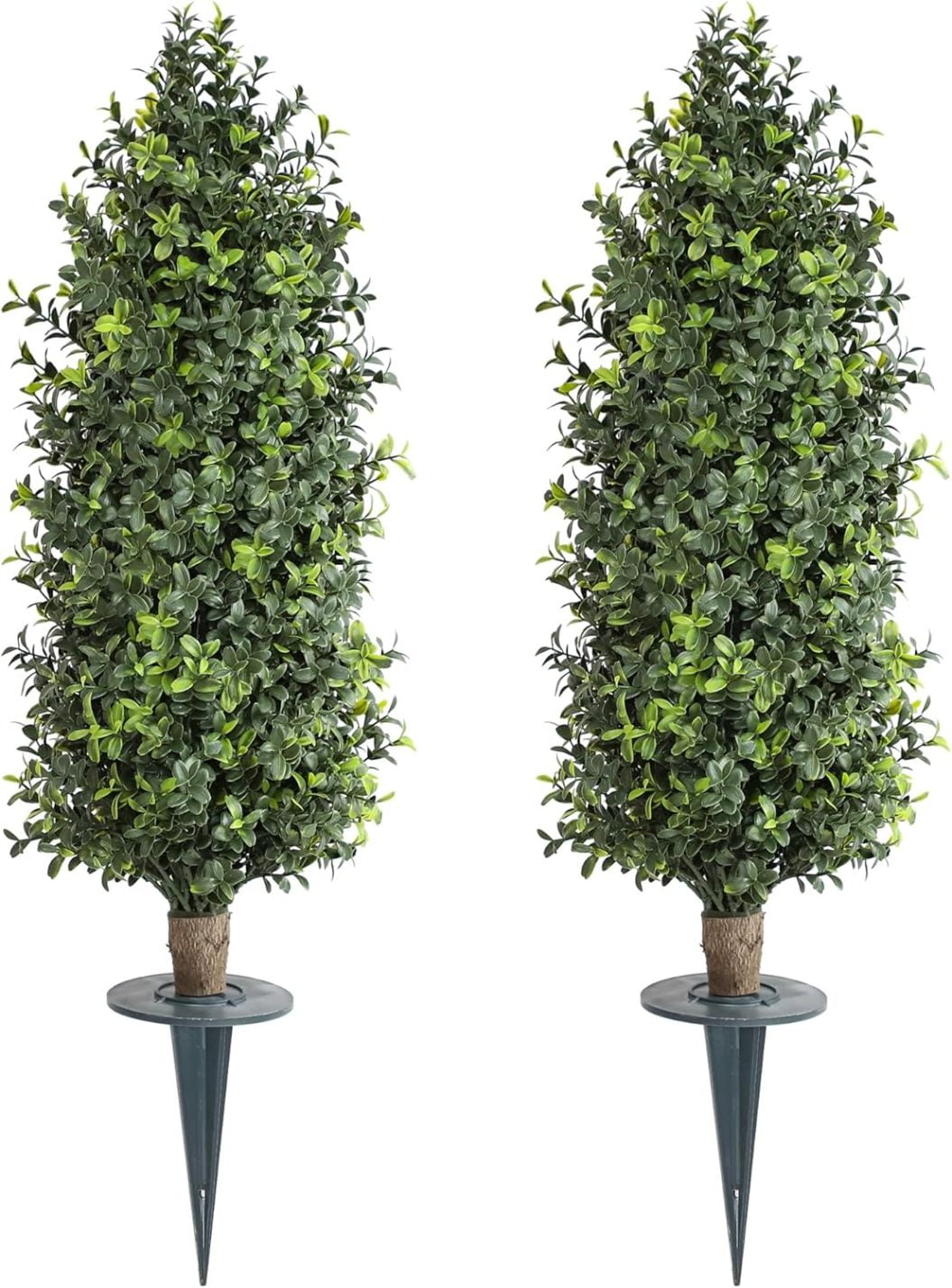 RJTZ Artificial Topiary Trees with Spike 30 Inch Tall UV Rated Cone ...
