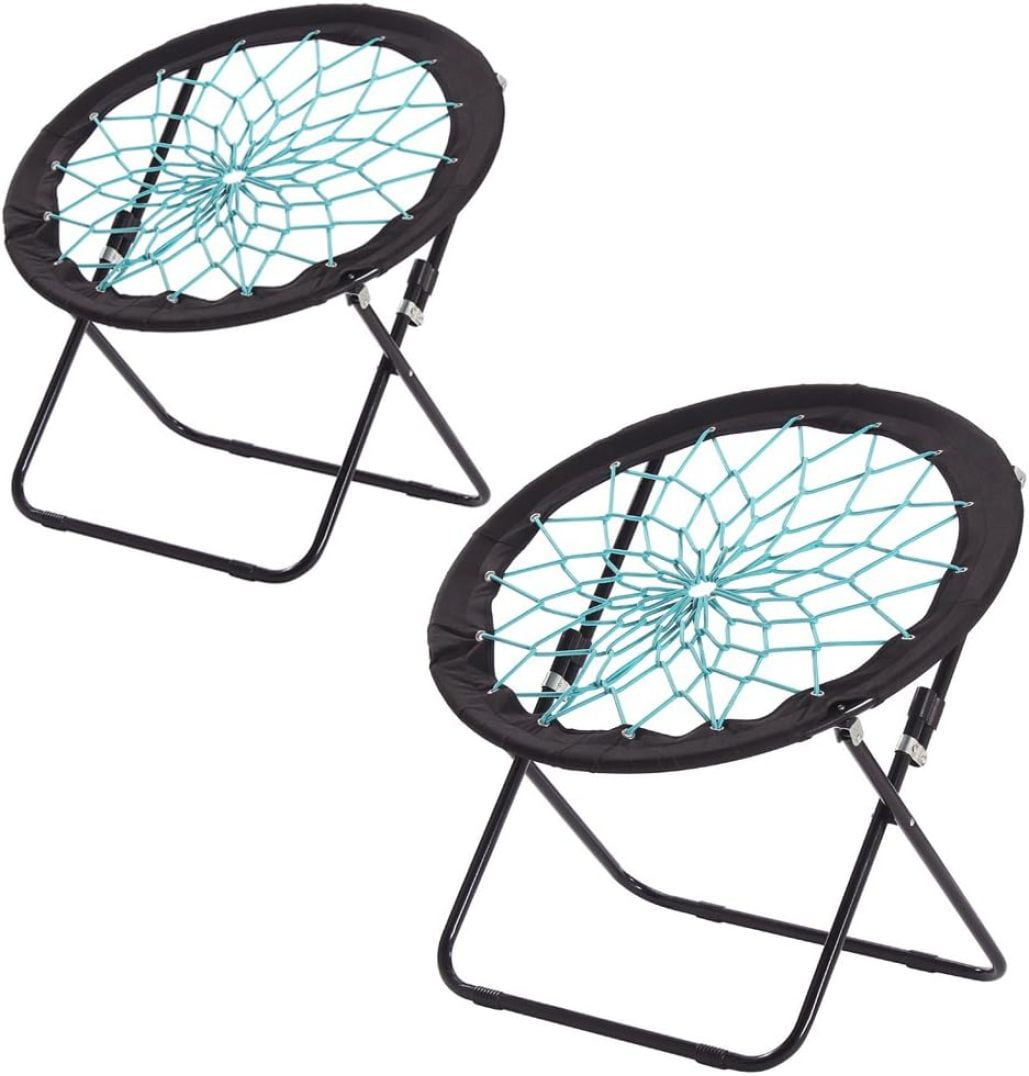 RJTZ Bunjo Bungee Dish Chair-Versatile Folding Chair with Fun Bouncy ...