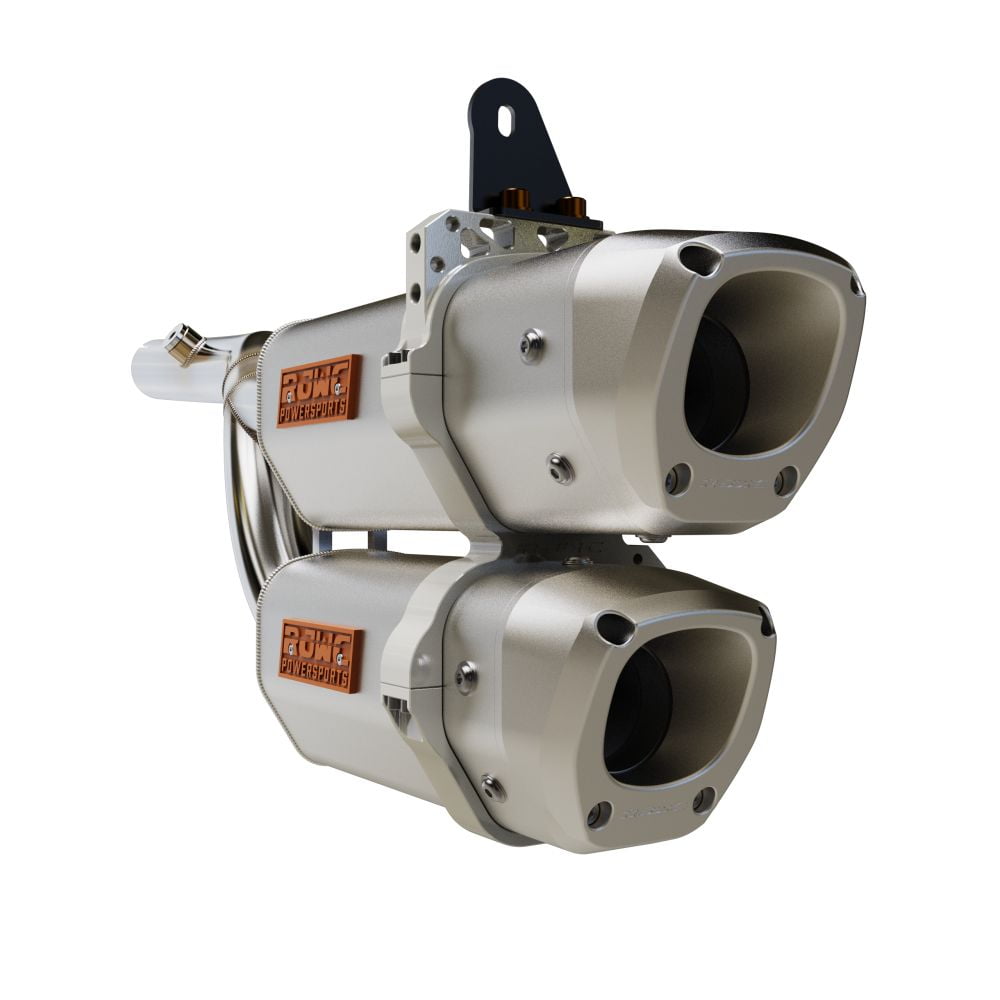 RJWC Dual Stacked APX Slip-On Exhaust For Can-Am Outlander G2 2012-2024 ...