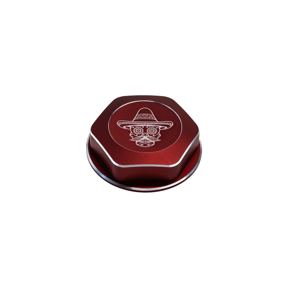 RJWC El'Braaapo Billet Aluminum Gas Cap Red 1503RD For Can Am Outlander ...