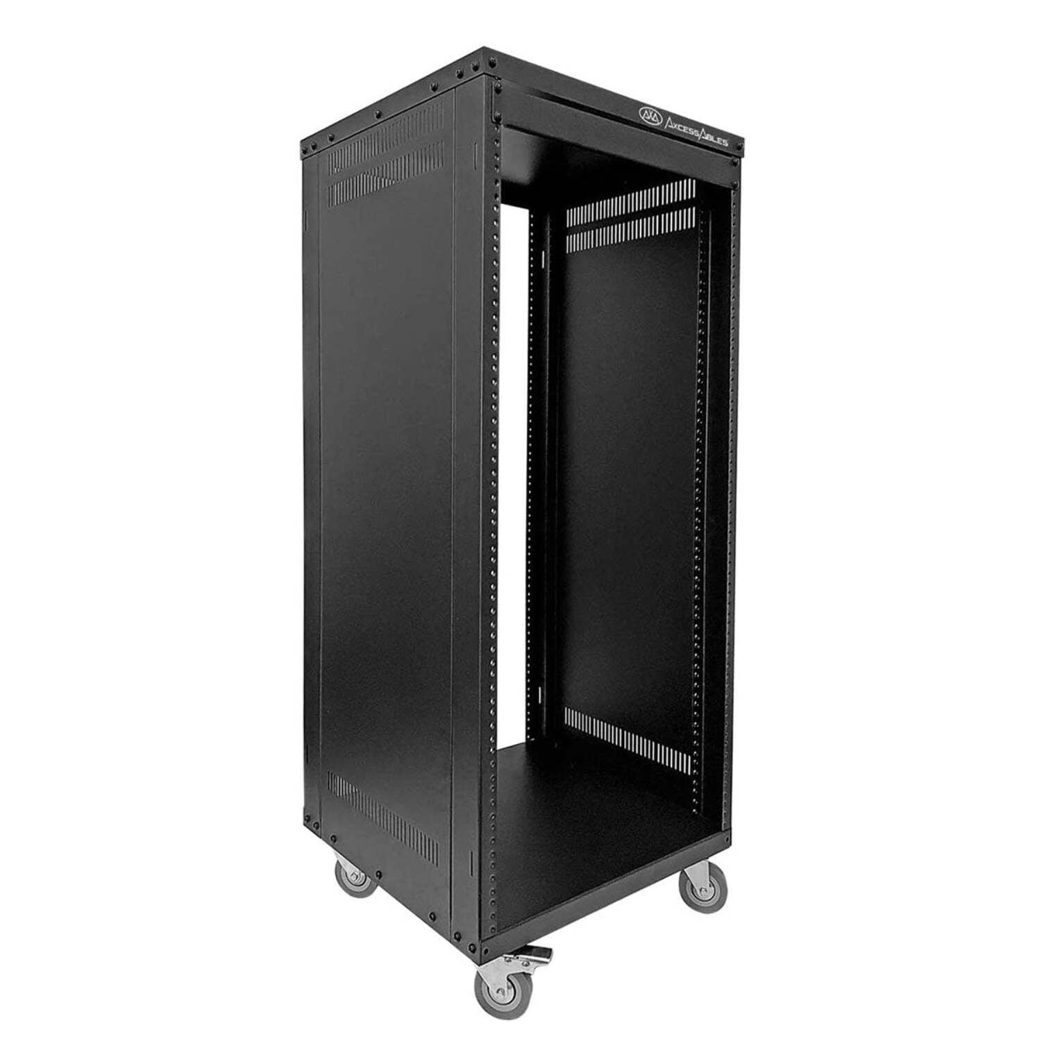RK 22U Rack-Mount Cabinet Case with Caster Wheels | Compatible with US ...